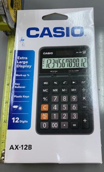 Casio AX- 12B 12 Digit Caculator – Gshop.com.sg